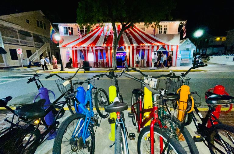 After Rainbow Crosswalks Removed, Key West Adds Colorful Bike Racks